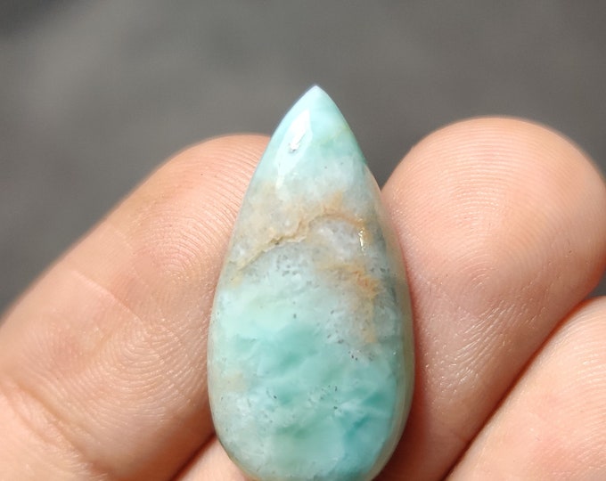 Natural Red Larimar rare Smooth Gemstone, Top Grade Quality of Pear ...