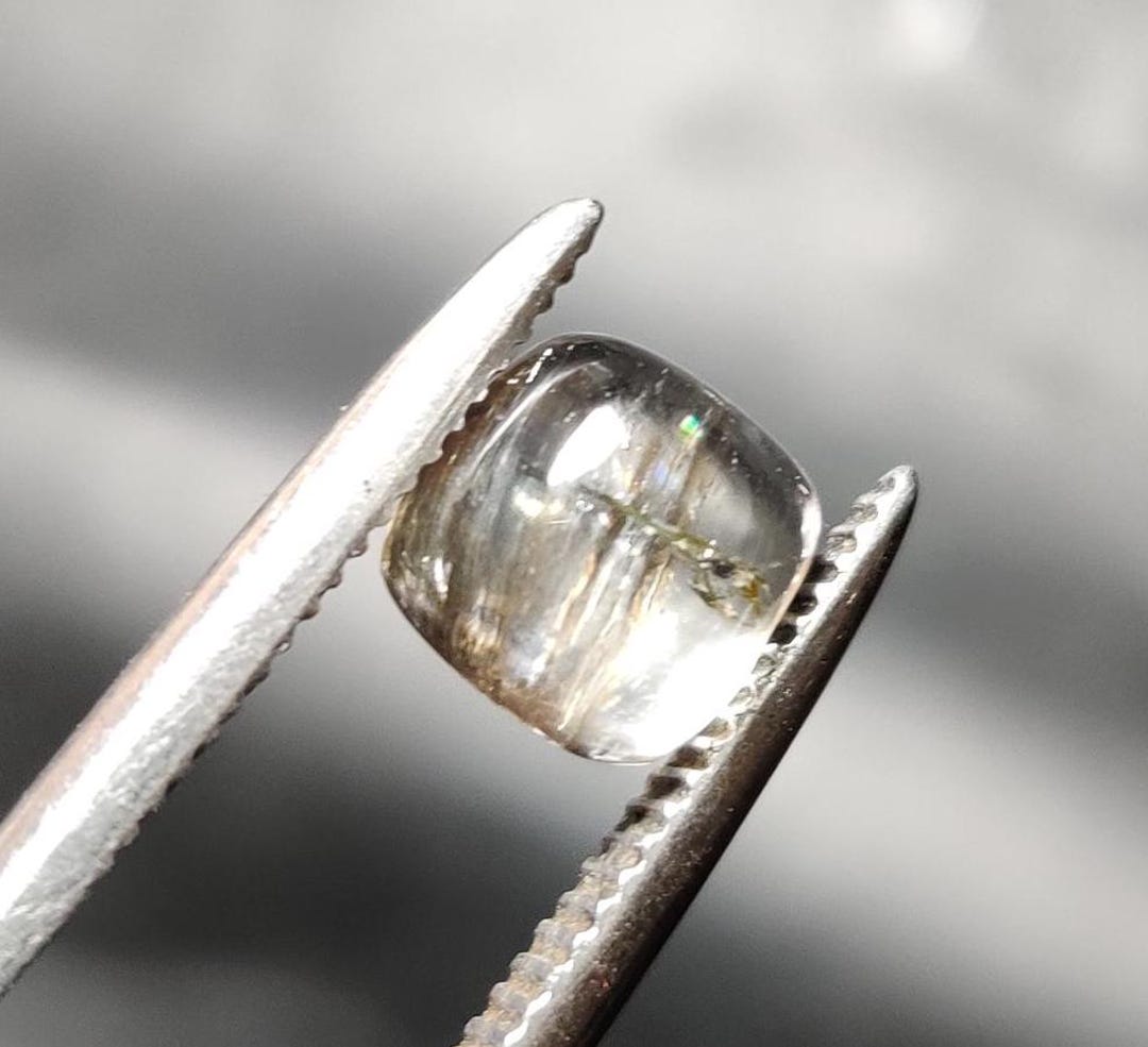 Rainbow Scapolite Cabochon, Square Cut Gemstone (9x6 Mm, 4 Ct) - Etsy