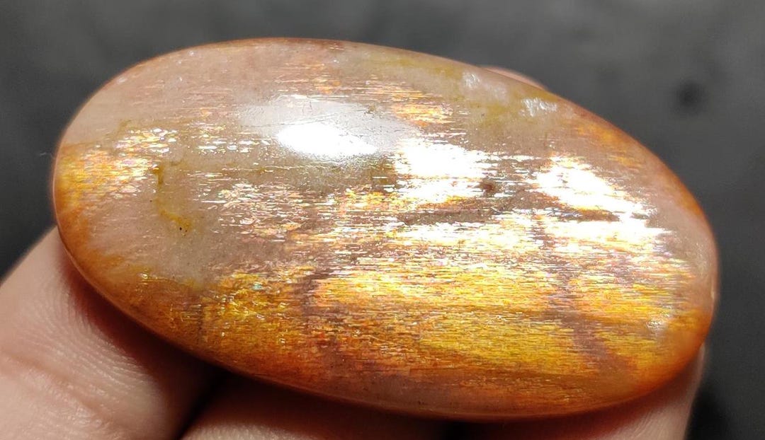 Rainbow Lattice Sunstone(cross Pattern) Smooth Cabochon,amaze Quality ...