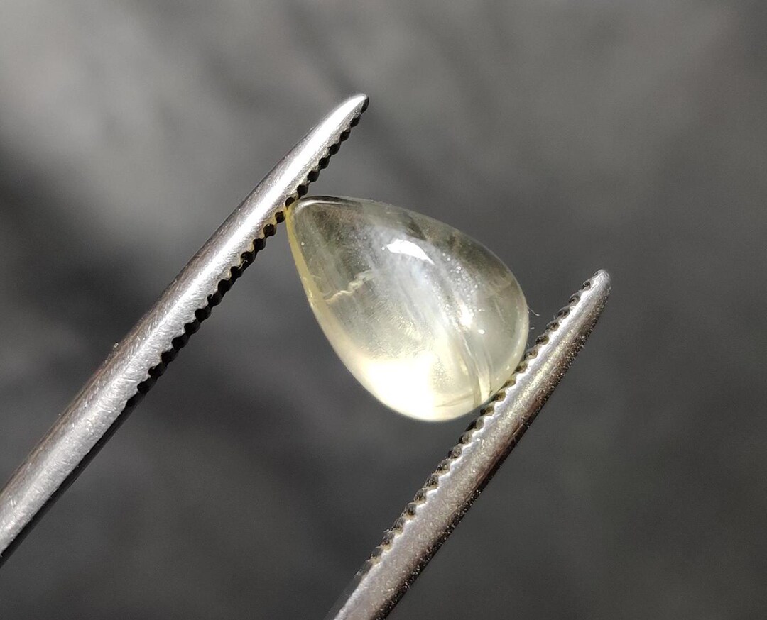 Rare Rainbow Scapolite Smooth Cabochon, Top Grade Quality of Pear Shape ...