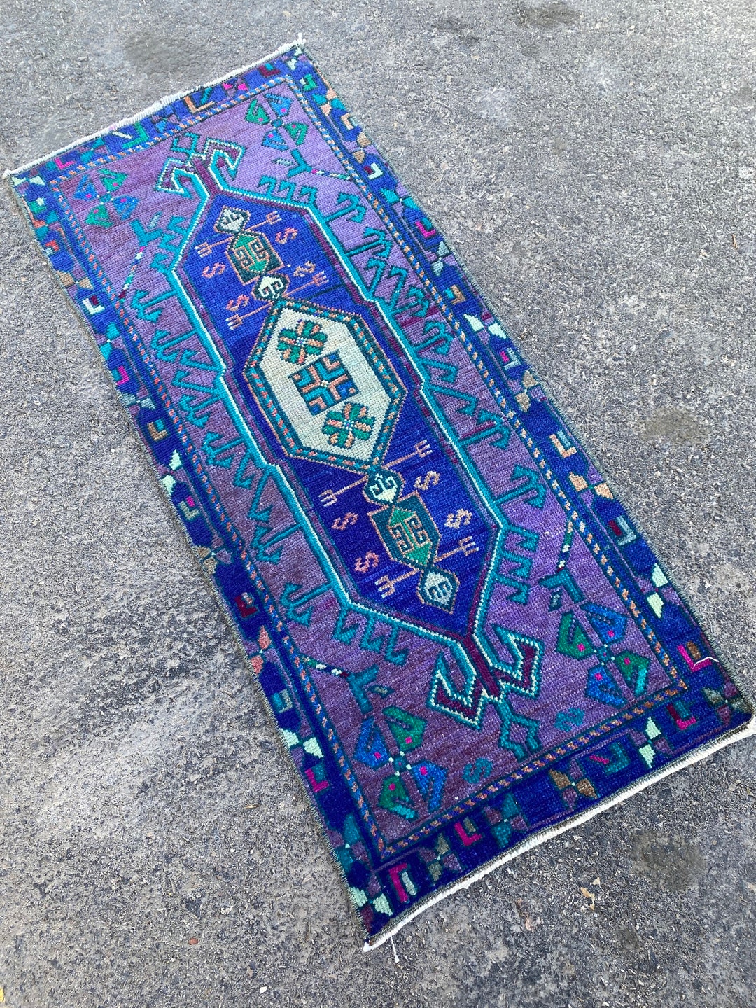 2x4 Purble Door Mat, Handmade Rug, Kitchen Decor Rug,bedroom Decor ...