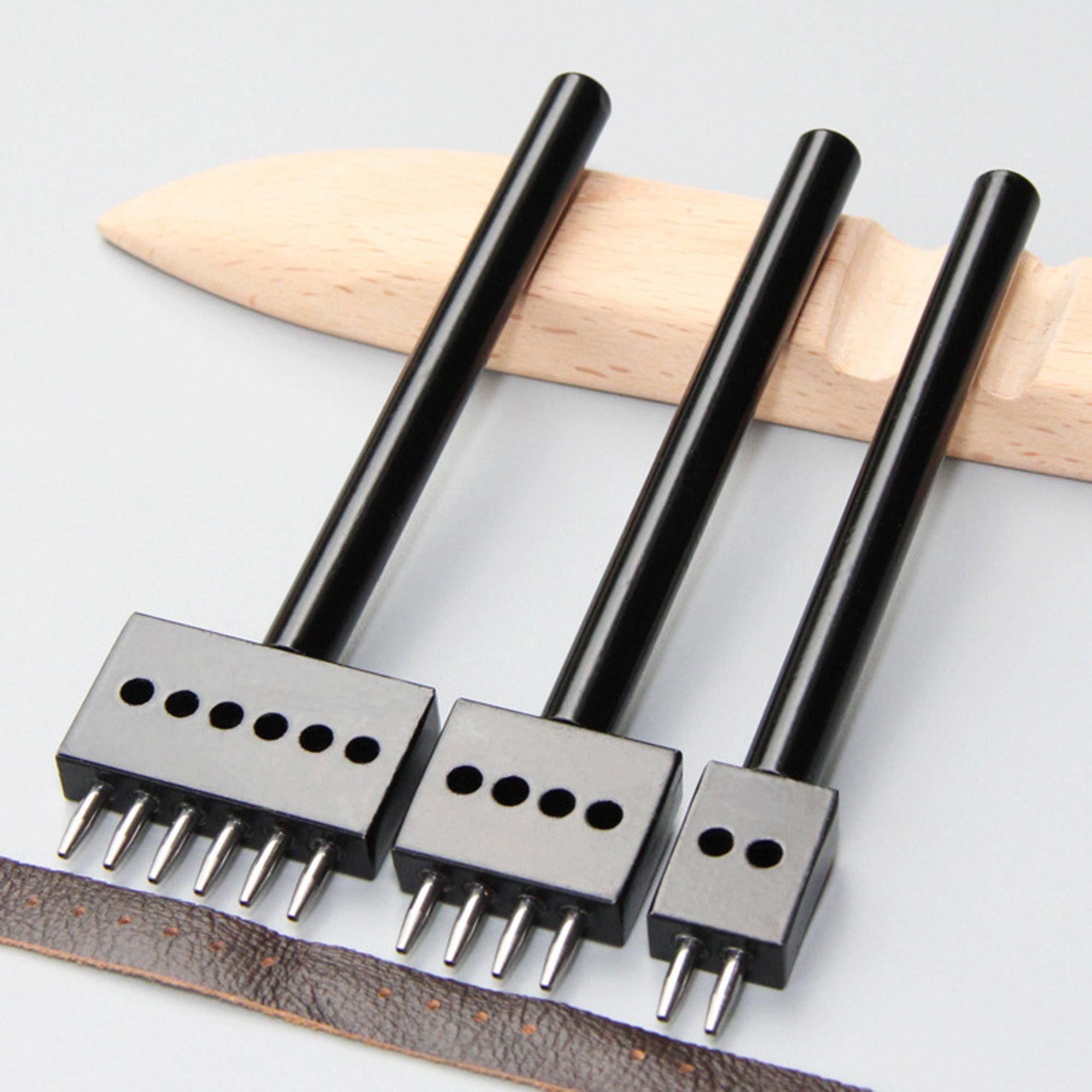 4mm 5mm 6mm Leather Stitching Prong Punch Round Holes Leather Etsy