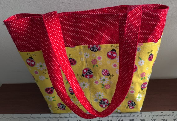 Tote Bags With Pockets Cute Ladybug Tote Bag - Etsy