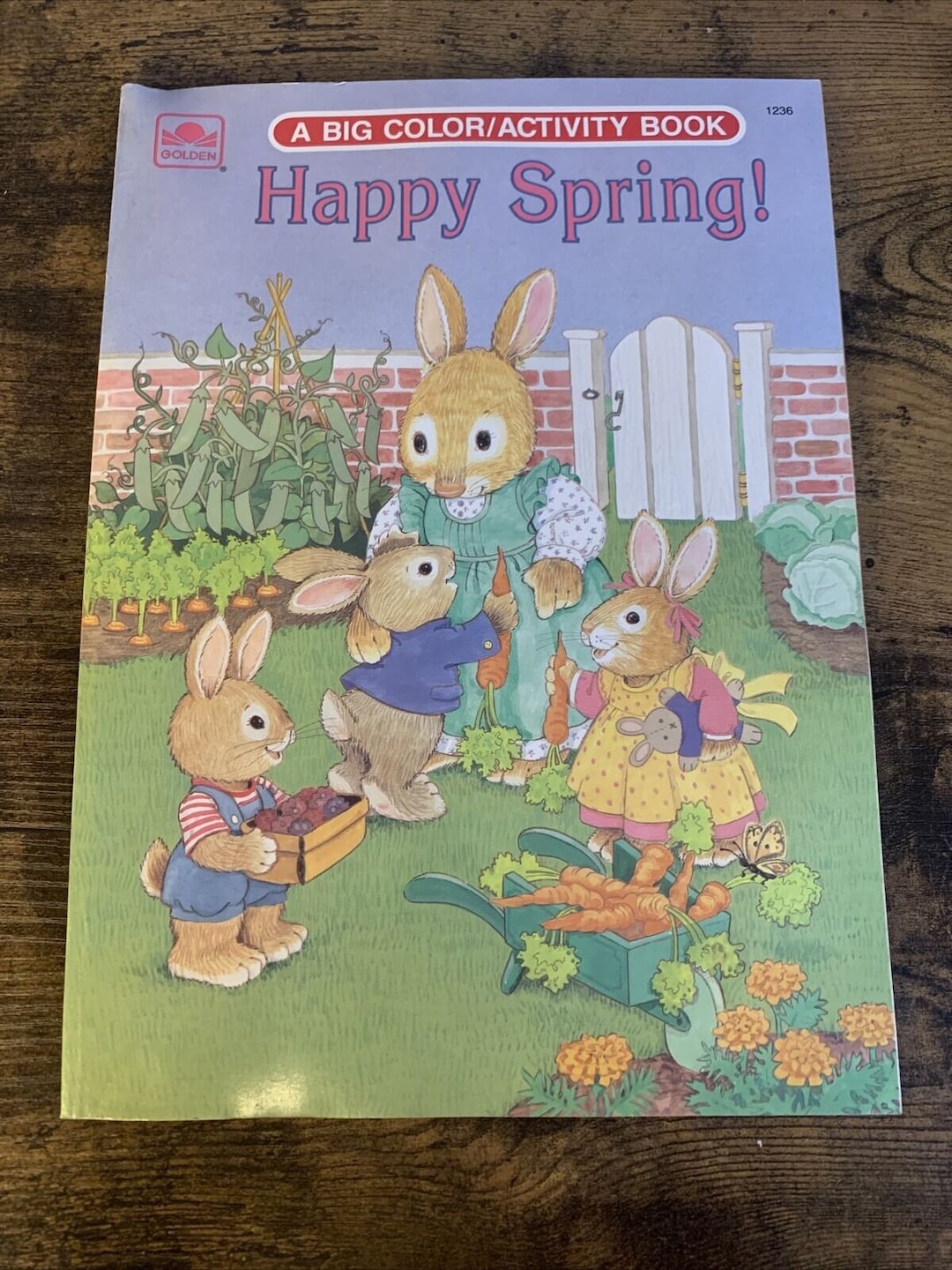 Happy Spring Activity Coloring Book - 1993 Golden's Books Learning ...