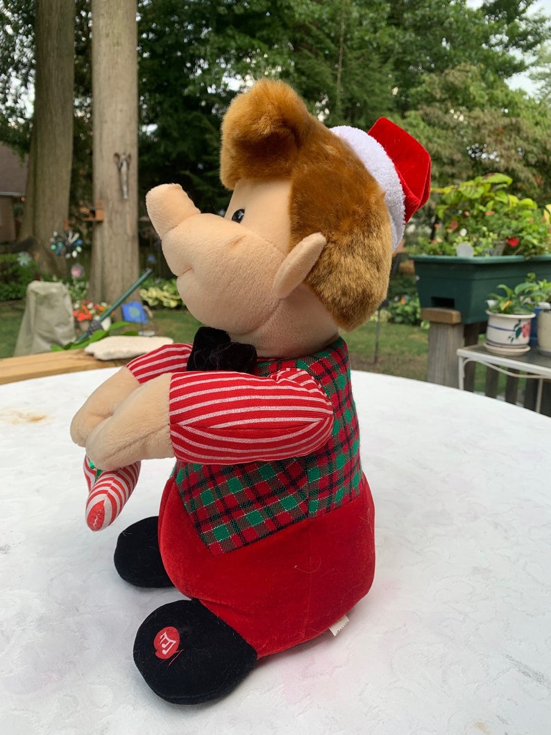 B&B Toymaker Animated 12” Red Elf Singing Dancing Christmas Large ...