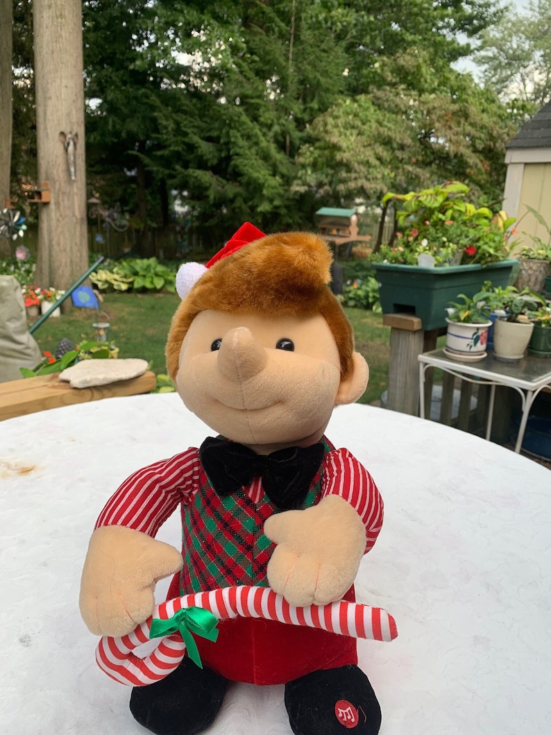 B&B Toymaker Animated 12” Red Elf Singing Dancing Christmas Large ...