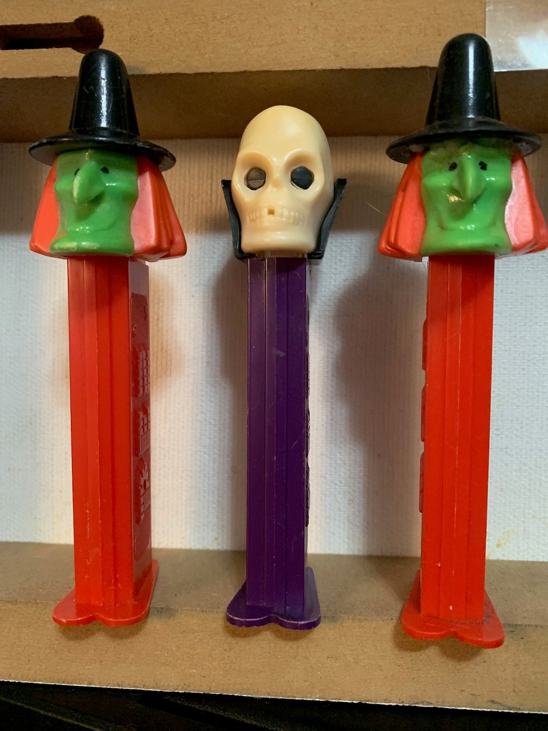 PEZ Dispensers - 2 Halloween Witches & One Skeleton - All Have Feet - Etsy