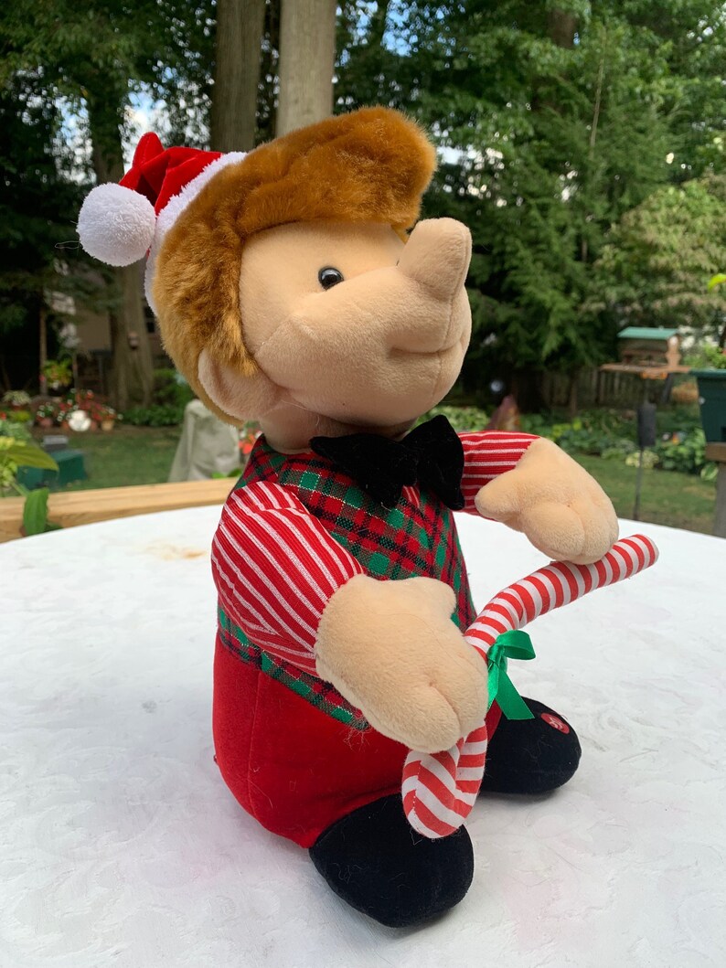 B&B Toymaker Animated 12” Red Elf Singing Dancing Christmas Large ...