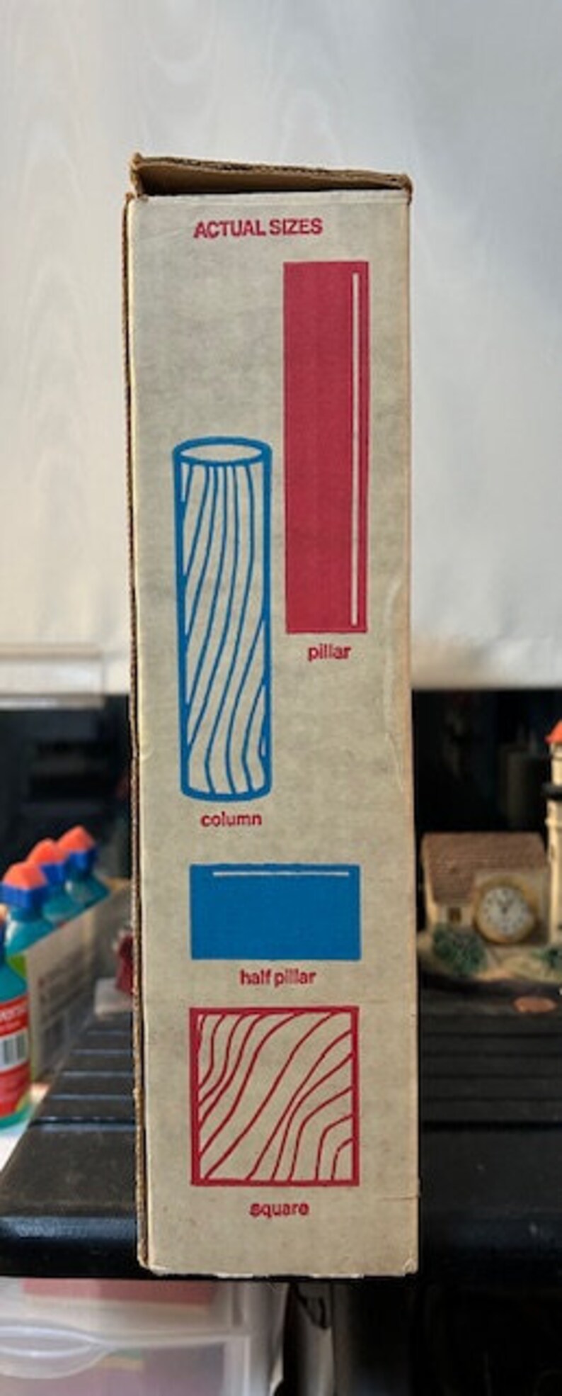 Vintage 1982 Playskool Colored Wood Blocks Set of 49 in Box With Extra ...