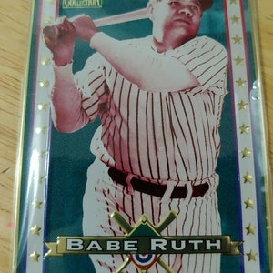 RARE - 1994 Metallic Impressions Cooperstown Collection 5 Card Babe ...