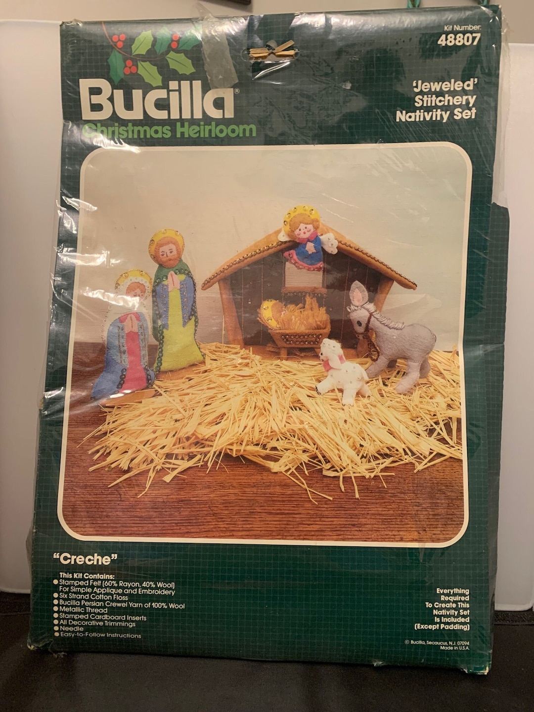 Bucilla Christmas Heirloom Kit - Jeweled Stichery Nativity Set - #48807 ...
