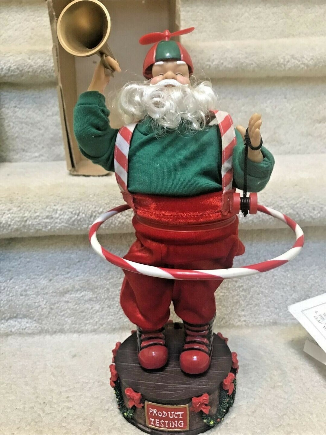 Christmas Around the World Musical Hula Hoop Santa Figurine in Box - Etsy