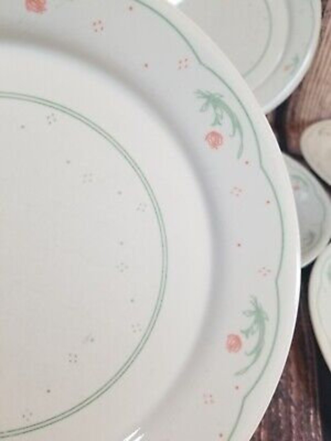 Corelle Calico Rose Trellis Pattern Set of Two 10.25 - Etsy