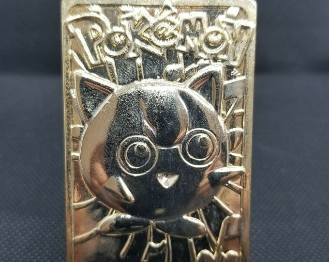 Jigglypuff #39 1999 Pokemon 23K Gold Plated Trading Card - With ...