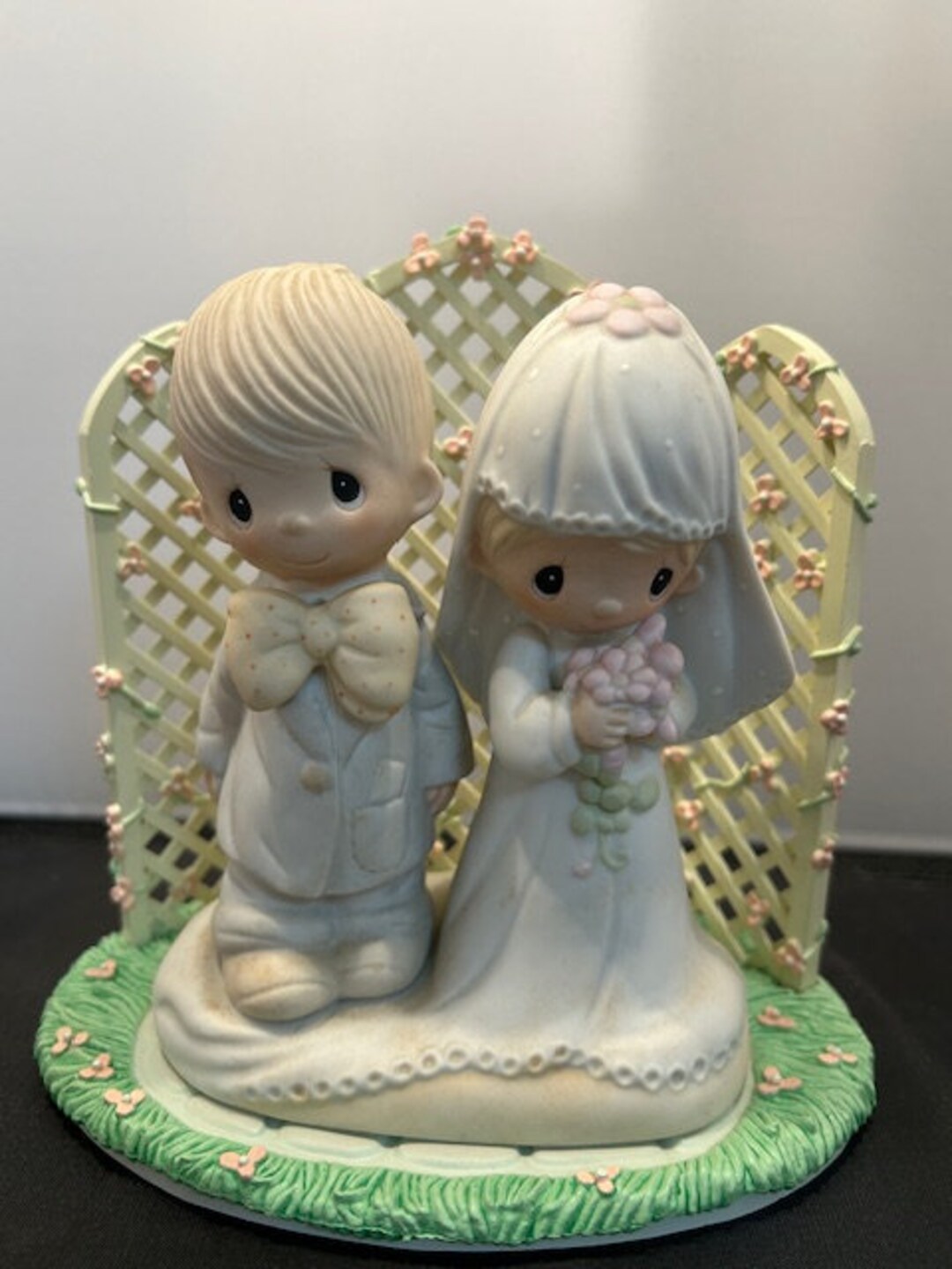Precious Moments - 1979 Bride and Groom Figurine - Lord Bless You and ...