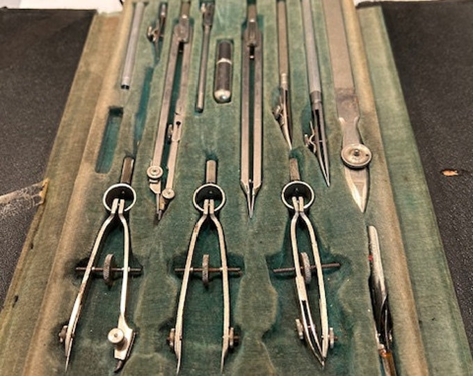 Vintage Friedmann German Drafting Tool Set - Scholastic - Etsy
