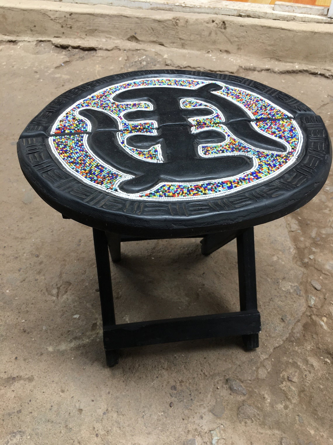 African Table Coffee Table Adinkra Tables From Ghana Hand Carved Wooden ...