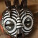 Large Round Beaded African Mask, Wooden Mask for Wall, African Mask for ...