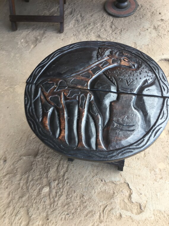 Giraffe Coffee Table African Foldable Coffee Table Home | Etsy