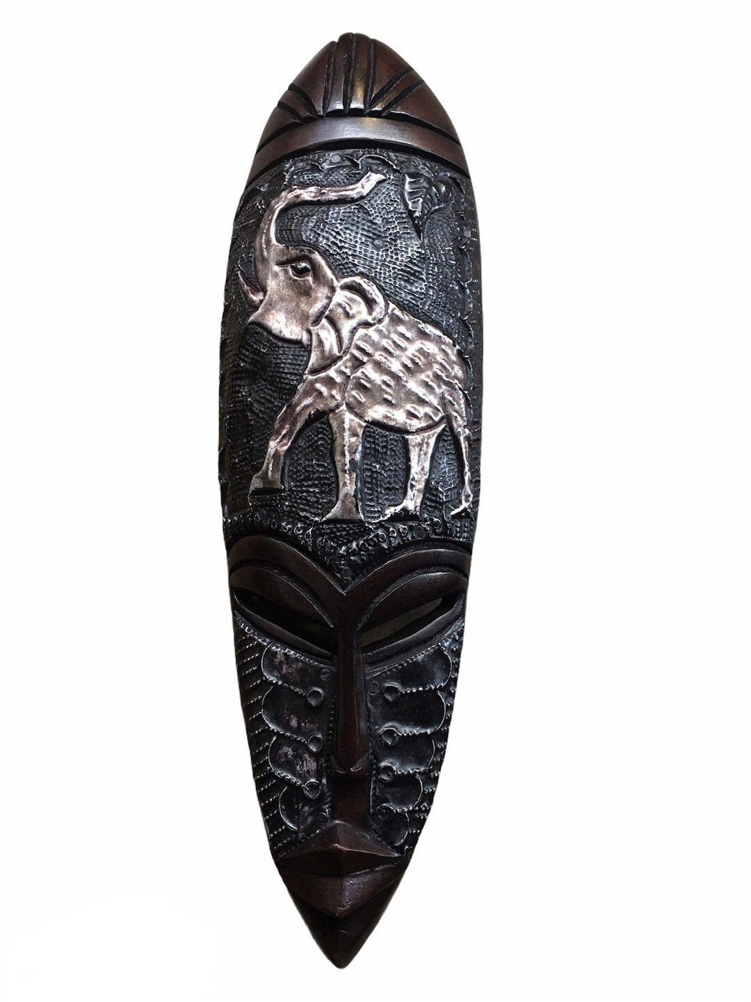 Wooden Mask for Wall | African Wooden Mask | Elephant Wooden Mask ...