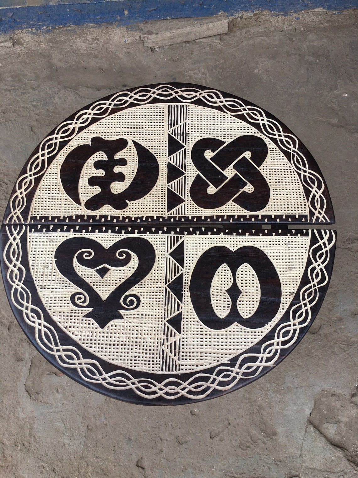 African Vintage Coffee Table African Foldable Table - Etsy