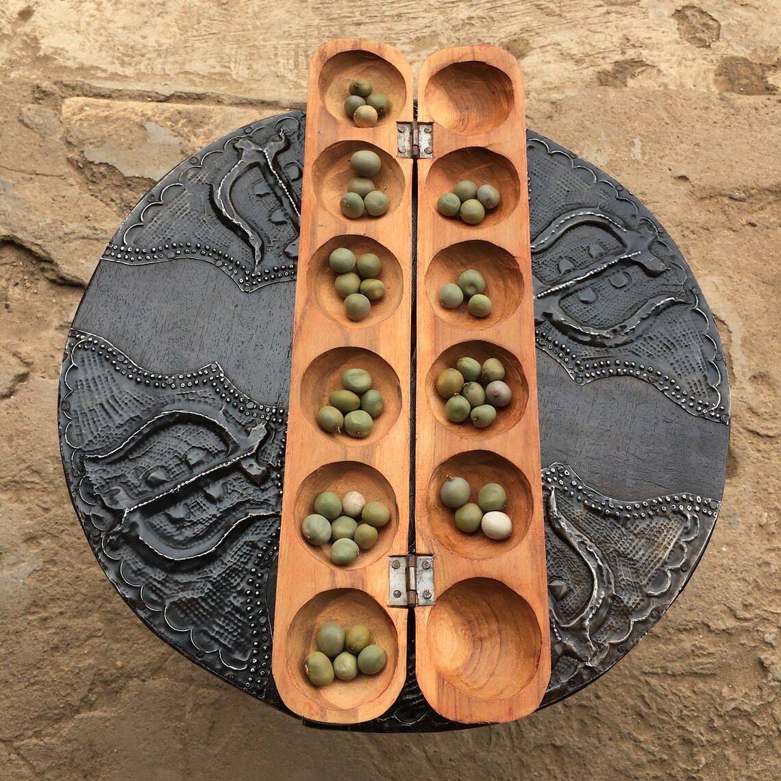 Mancala Board Game Oware Wood Board Game Handmade Oware - Etsy