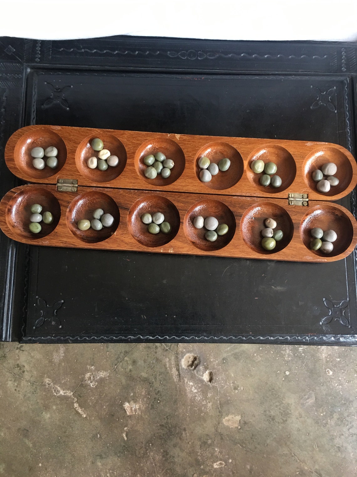 Mancala Board Game, Oware Board Game, Ghana Oware Board Game, - Etsy
