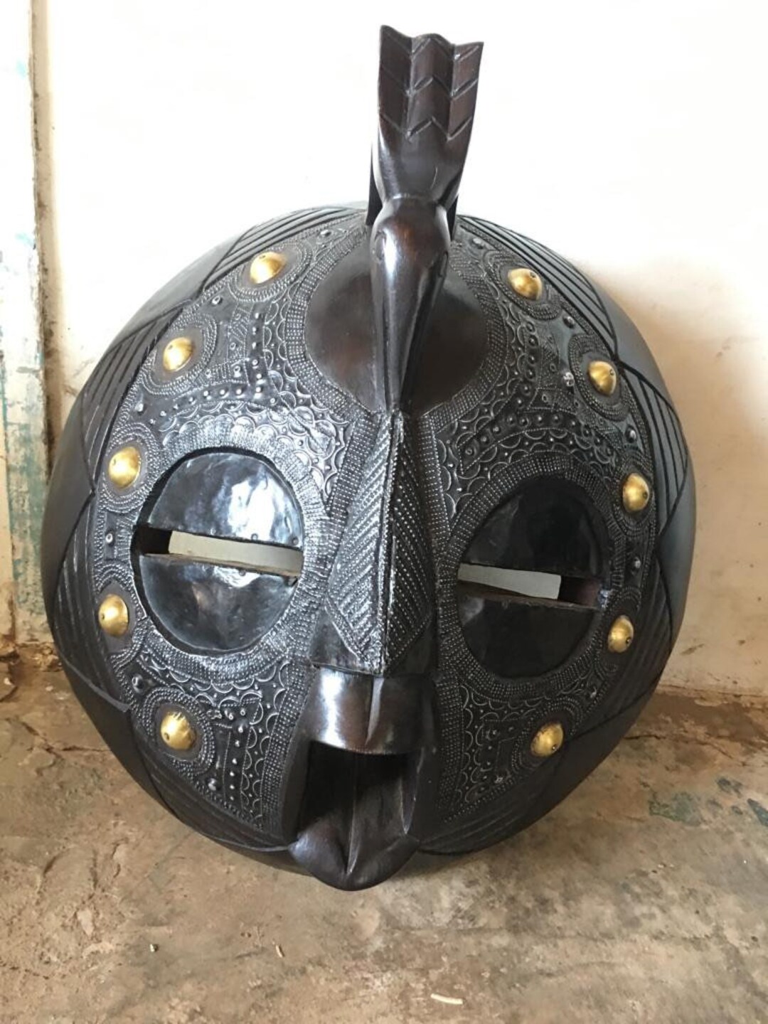 Large Wooden Mask, Home Decor Wooden Mask, African Mask, Wall Hanging ...