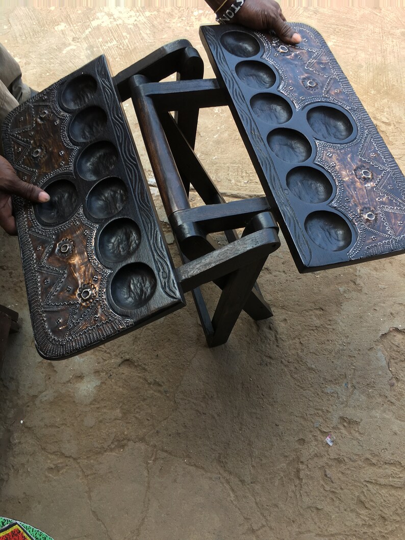 Mancala Board Game Table Mancala Oware Board Game Ghana - Etsy