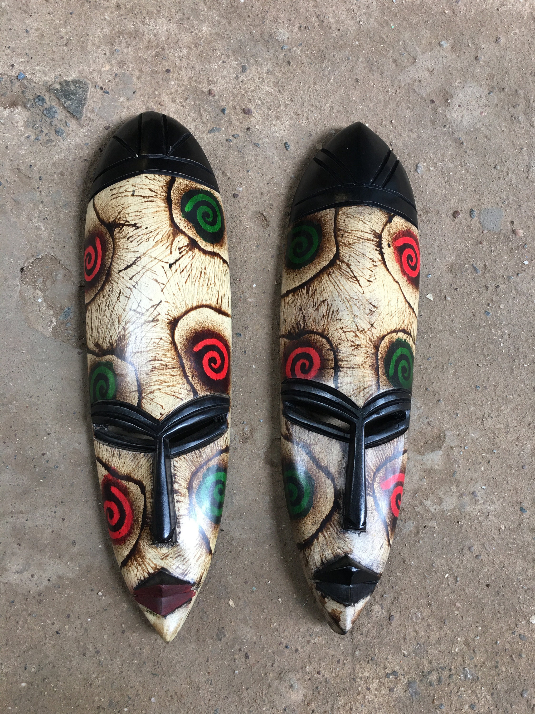 African Mask for Wall Wooden Mask for Wall African Wall Art Home ...