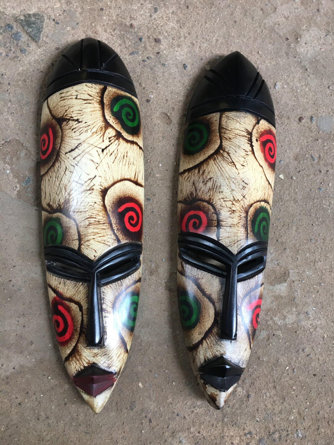 African Mask for Wall Wooden Mask for Wall African Wall Art Home ...