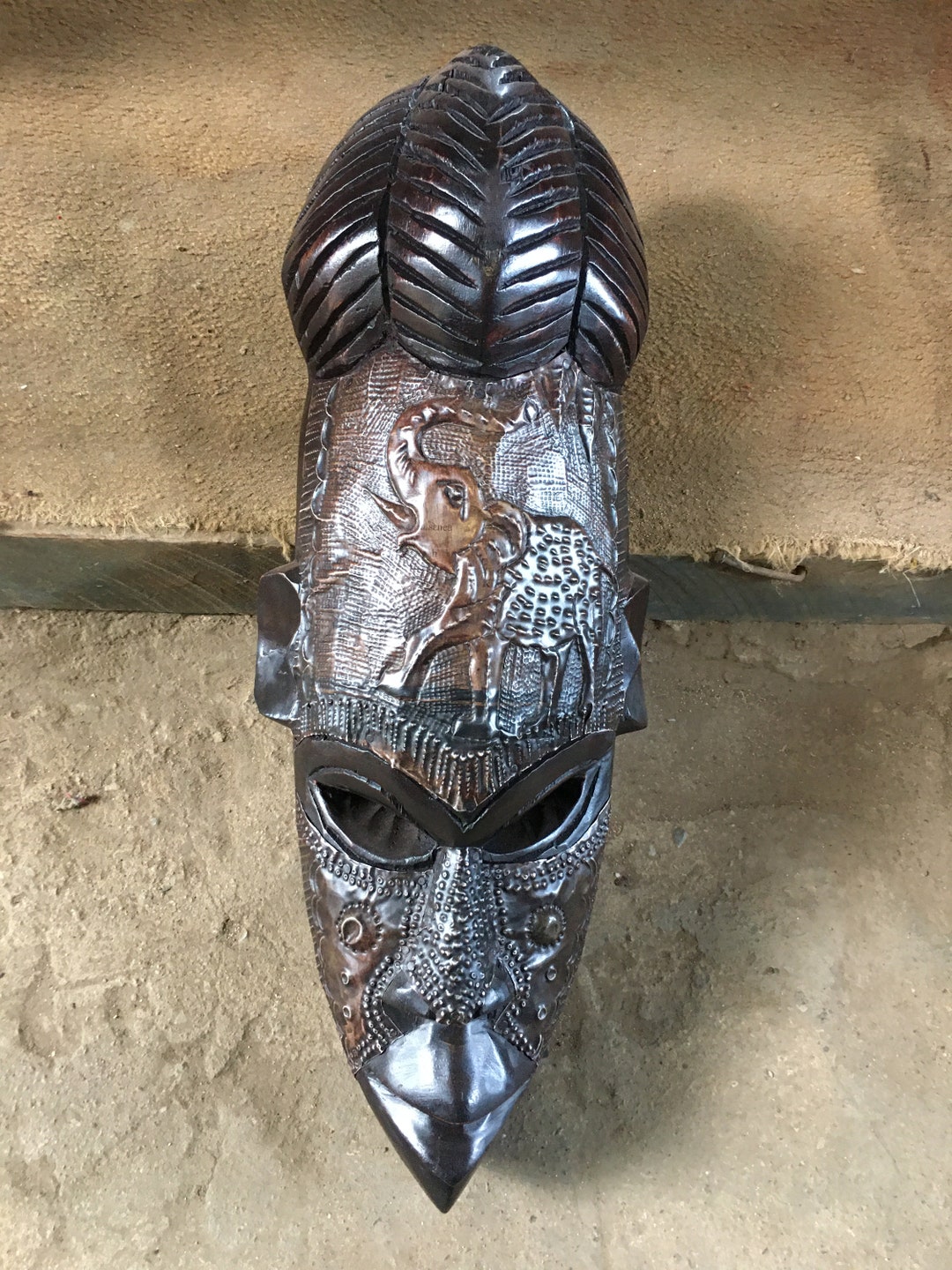 Wooden Mask for Wall, African Mask for Wall, Wall Hanging Wooden Mask ...