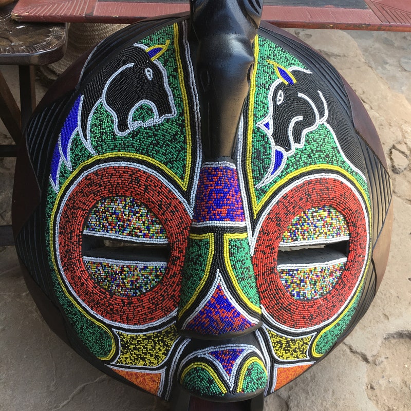 African Face Mask - Etsy