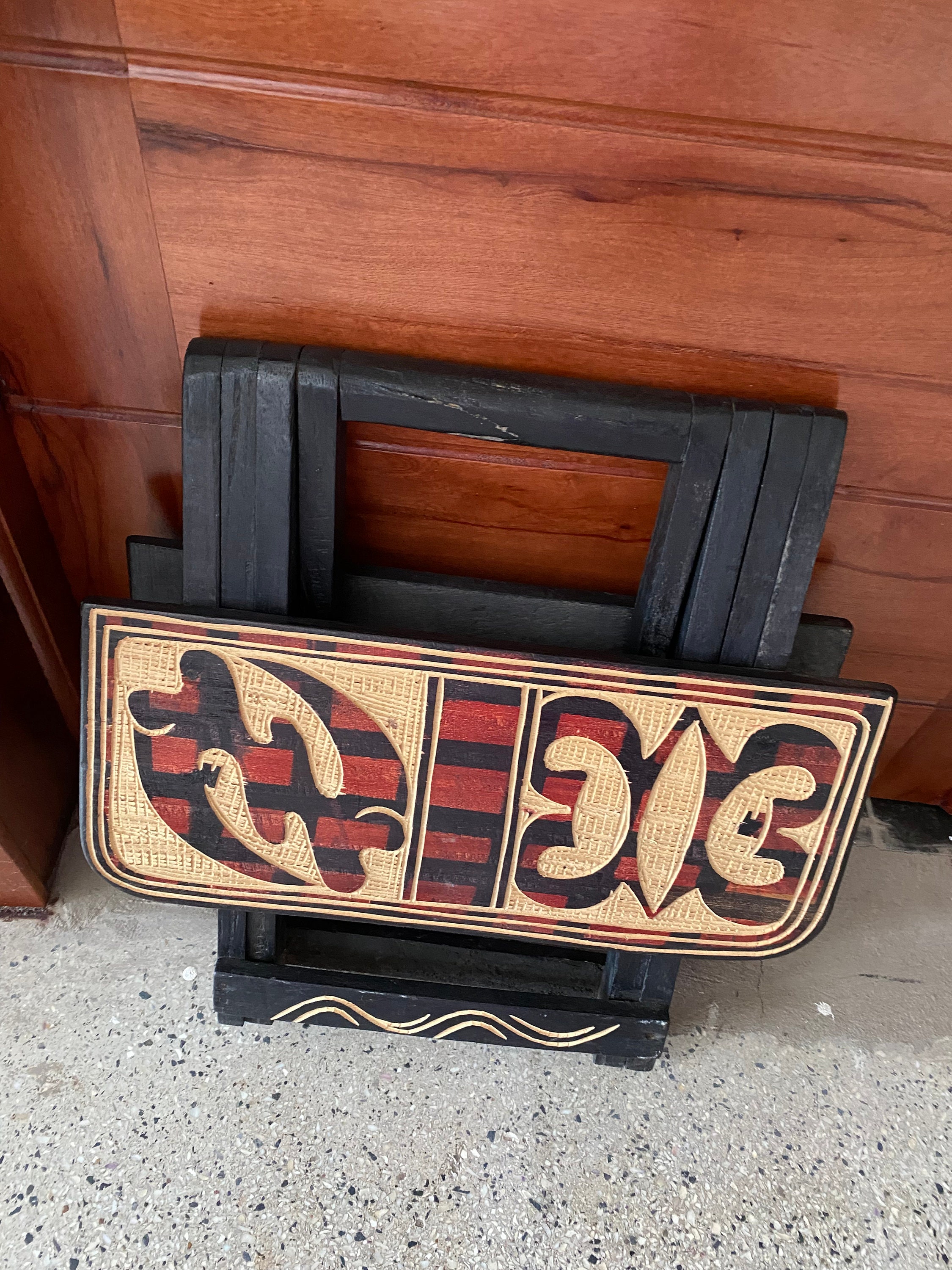 African Wooden Tables, Adinkra Tables, Wooden Coffee Table, Home Decor ...