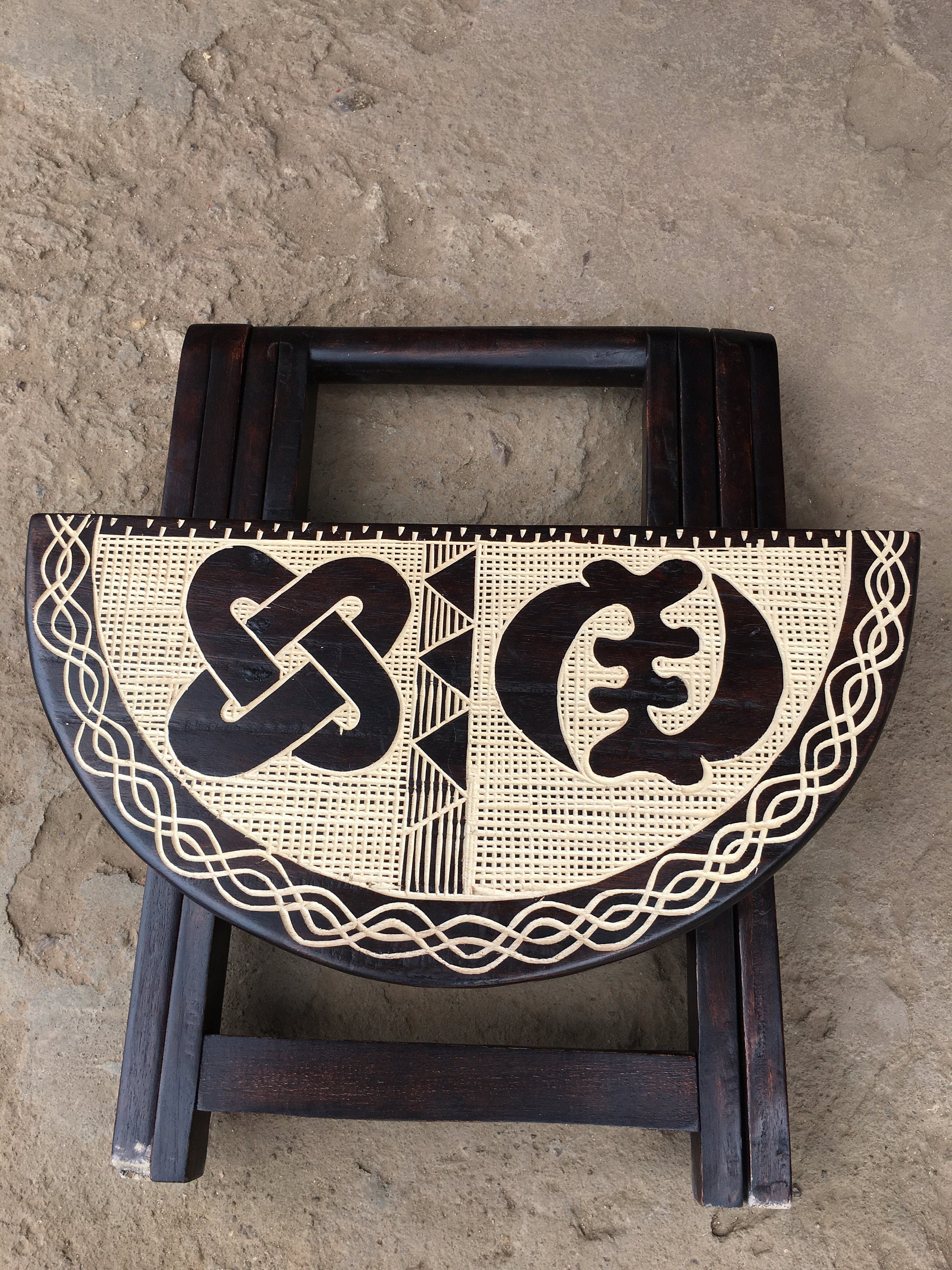 African Vintage Coffee Table African Foldable Table - Etsy