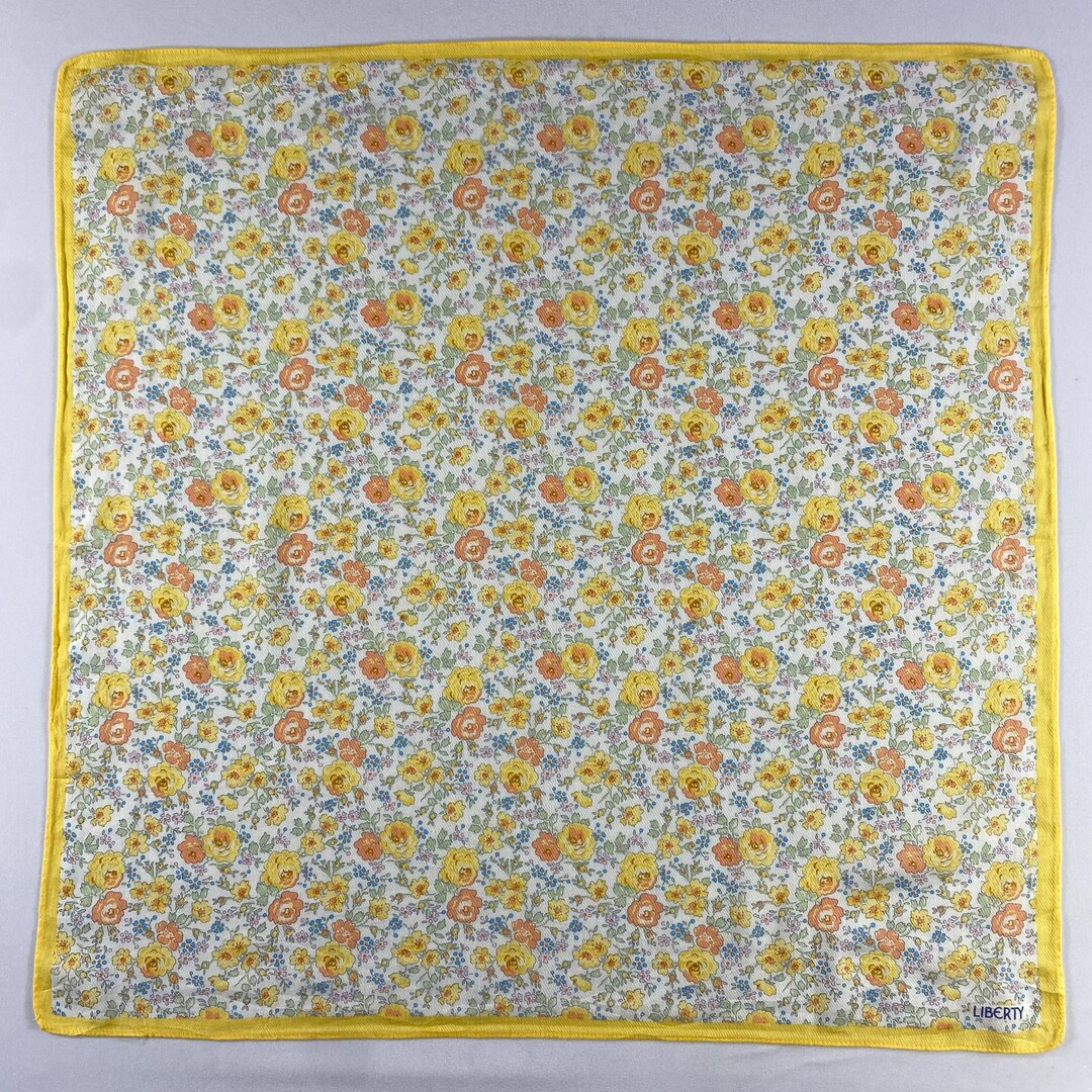 Vintage Liberty Handkerchief Retro Cotton Handkerchief Colorful Vintage ...