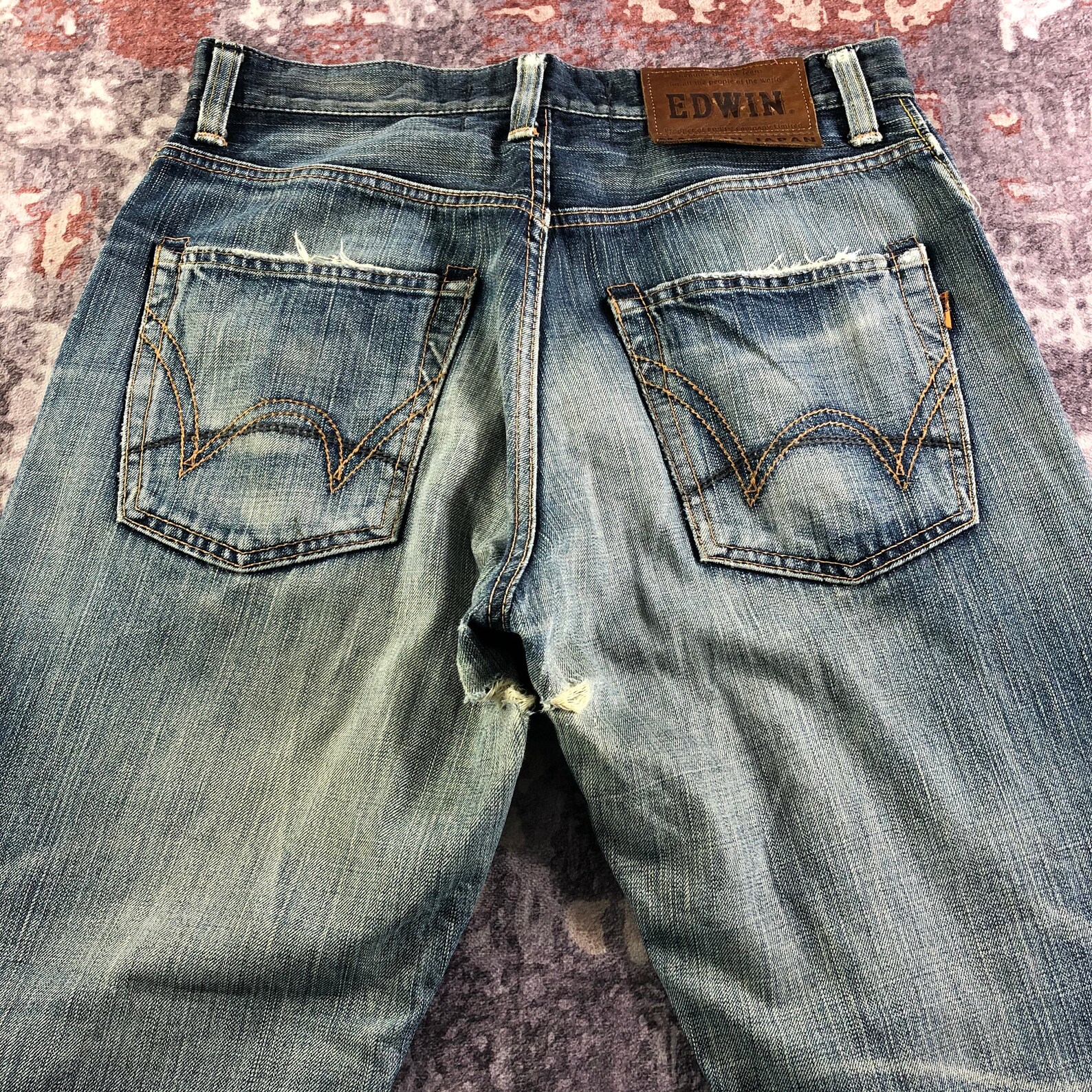 Vintage Edwin 505 Selvedge Jeans 33x29, Vintage Edwin Jeans, 90s Edwin Selvedge Jeans, Vintage ...