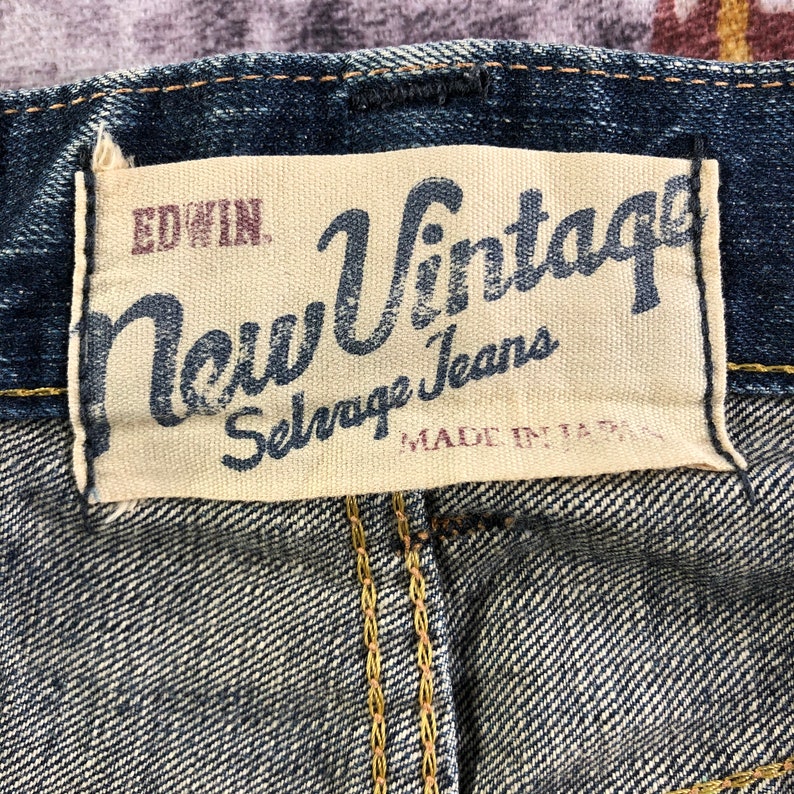 Vintage Edwin 505 Selvedge Jeans 33x29, Vintage Edwin Jeans, 90s Edwin ...