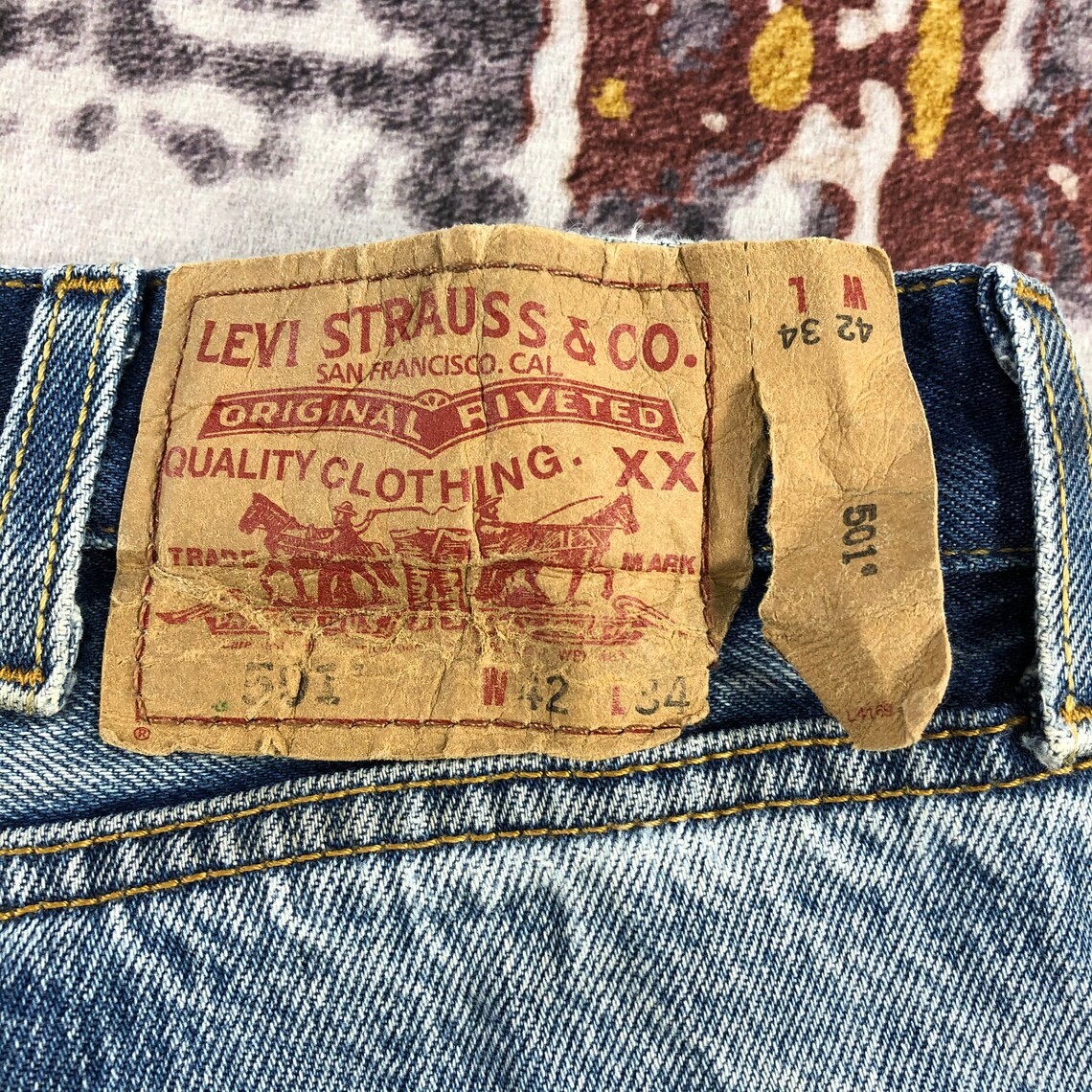 Vintage Levis 501 Jeans 40x31, Levis High Waist, Vintage Levis Jeans ...