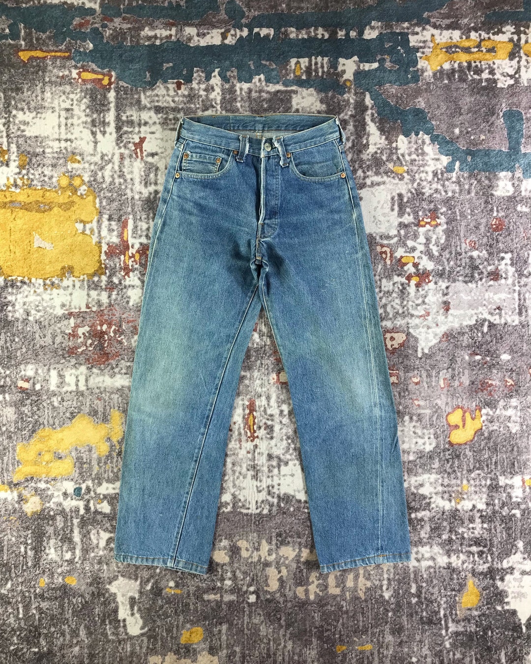 80s Vintage Levis 501 Redline Jeans 26x27 Levis High Waist - Etsy