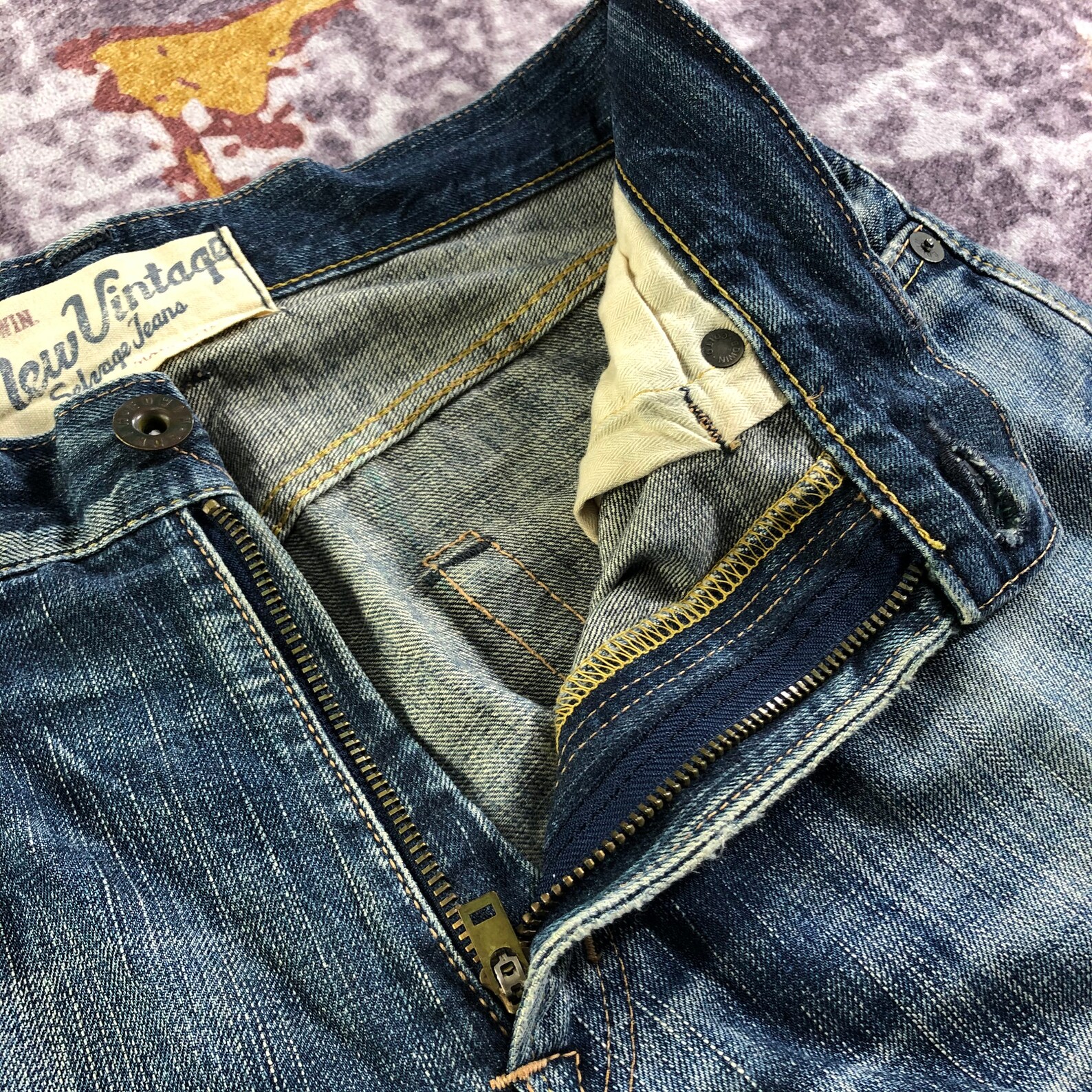 Vintage Edwin 505 Selvedge Jeans 33x29, Vintage Edwin Jeans, 90s Edwin ...