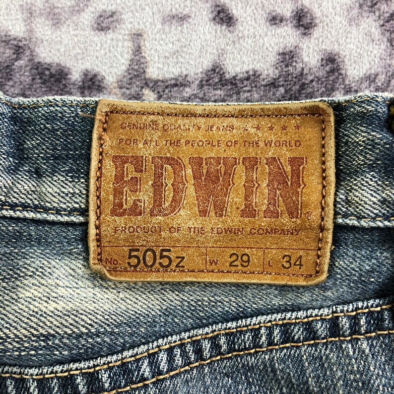 Vintage Edwin 505Z Selvedge Jeans 30x29, Vintage Edwin Jeans, 90s Edwin ...
