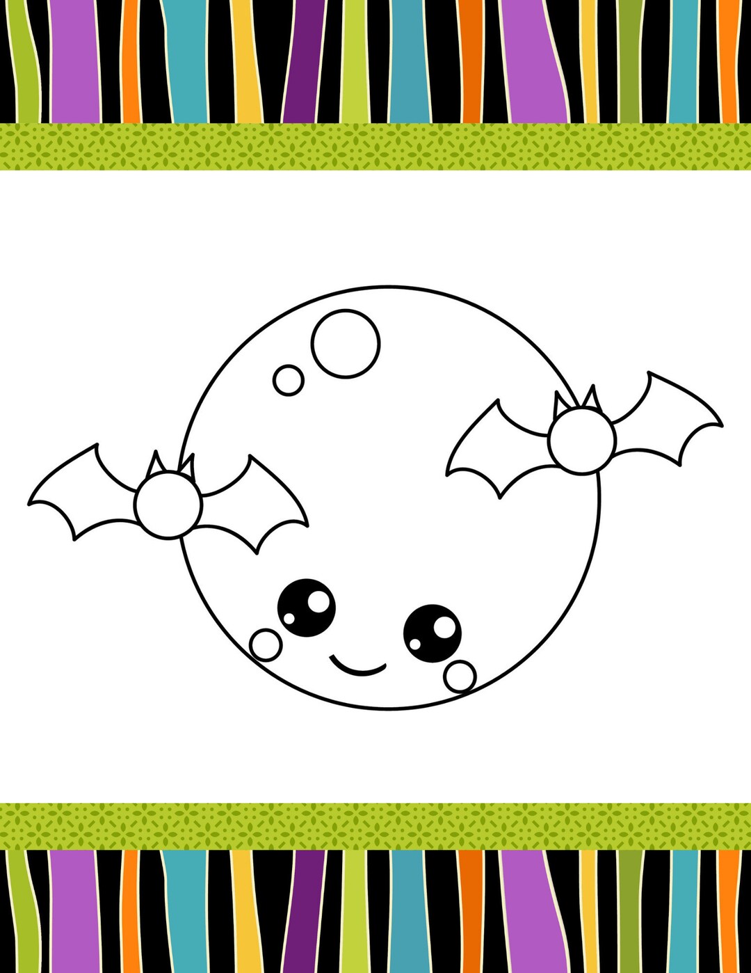 Halloween Coloring Pages Bundle - Etsy