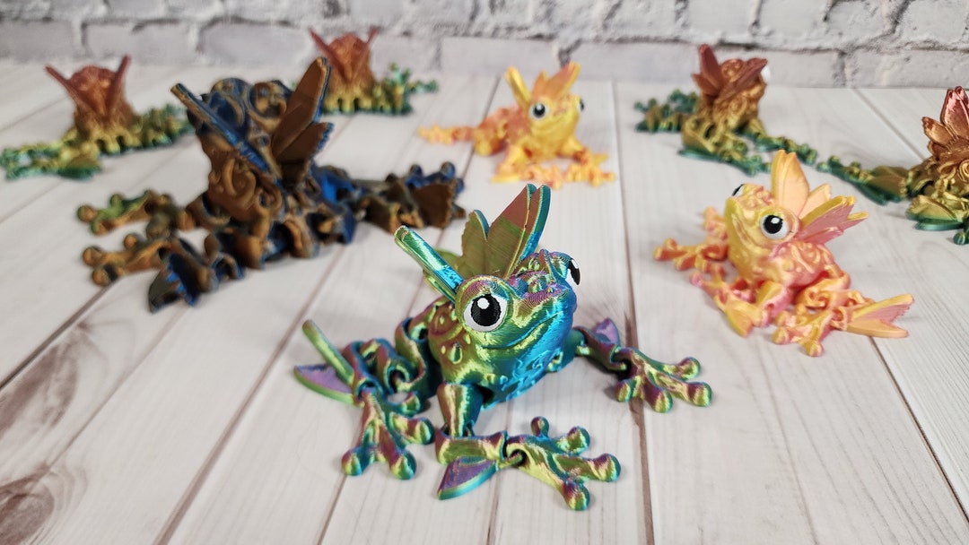 Flutter Frog Butterfly Articulated Sensory Toy 3 Sizes - Etsy