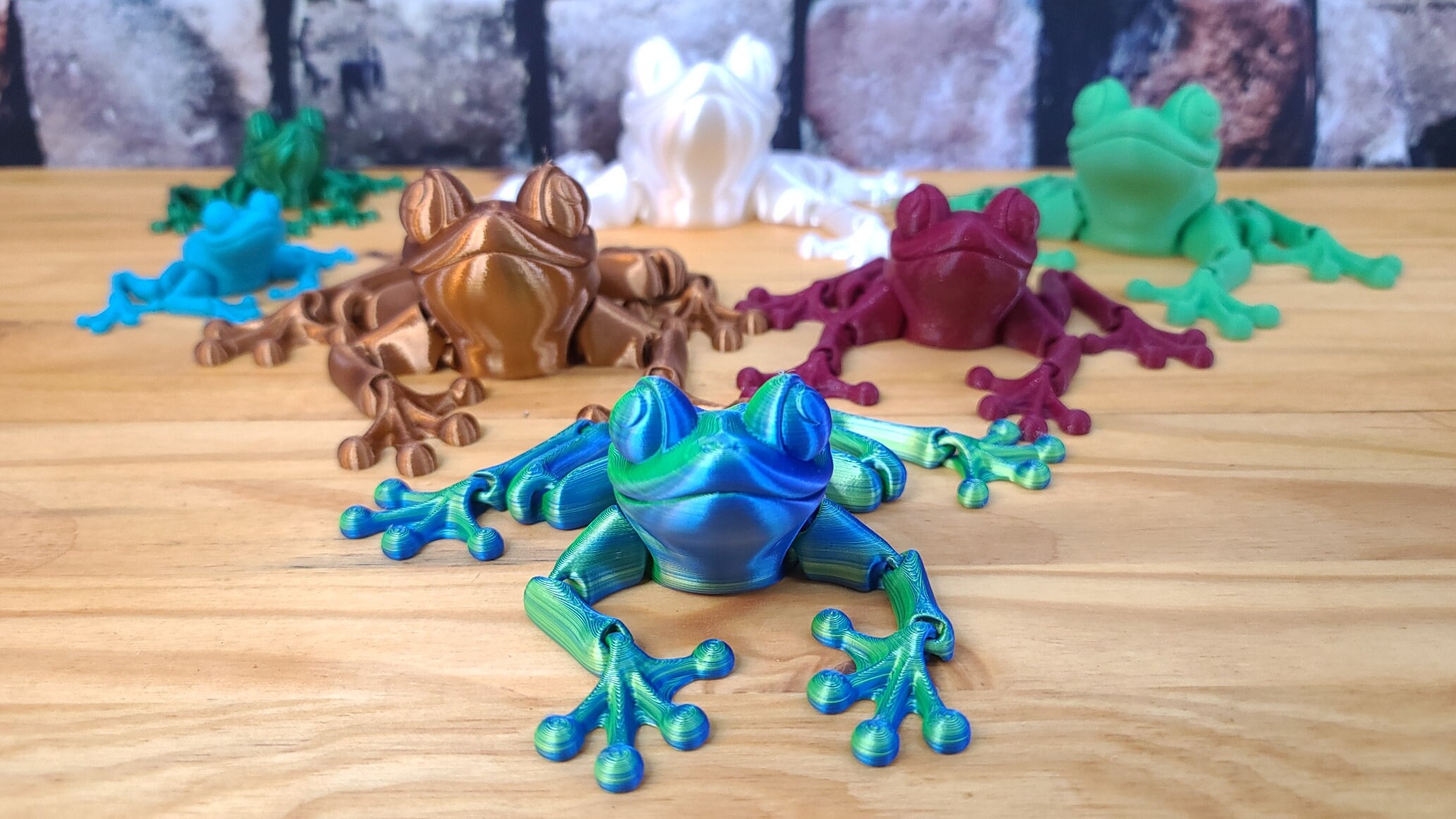 Magic Articulated Frog 5 Sizes & 60 Colors Flexible Fidget - Etsy Canada