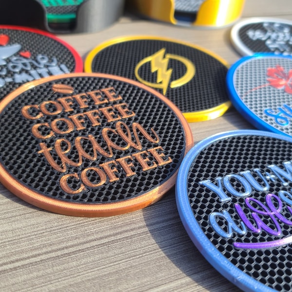 3d Printed Coasters - Etsy