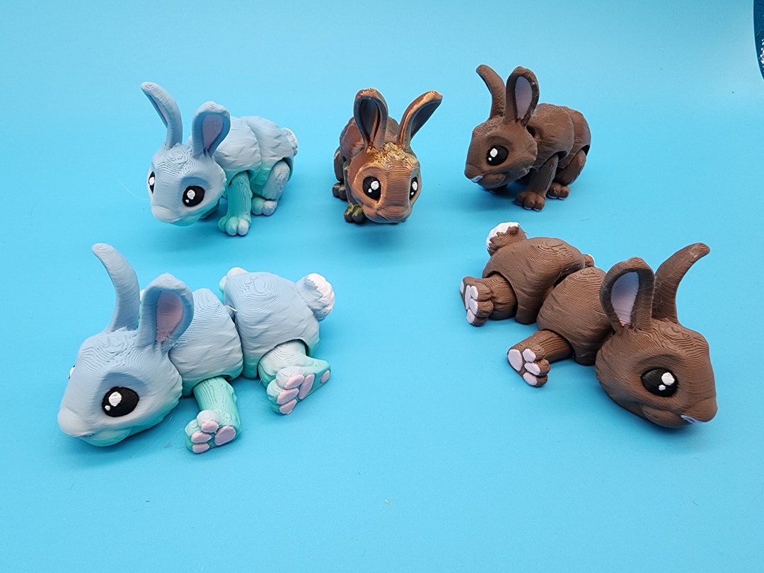 Mini Rabbit - Grab Bag - Egg Option - 3d Printed Articulated Mini - Etsy