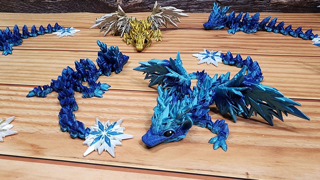 Baby Winter Dragon - Snowflake Tail - Special Editions - Etsy Canada