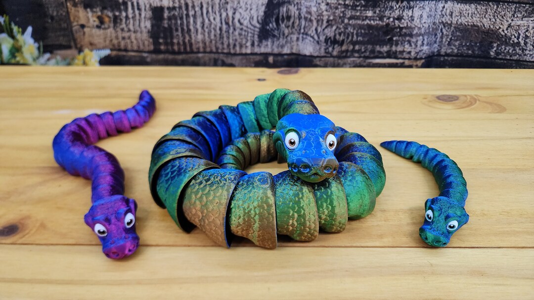 Articulating Ball Python Baby/youth/adult 80 Colors Flexible Sensory ...