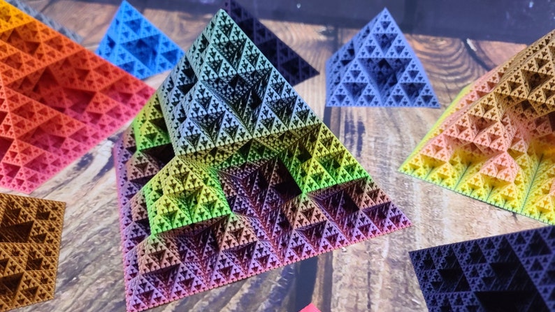 Fractal Pyramid HD 7776 Total Pyramids Choose Size and | Etsy